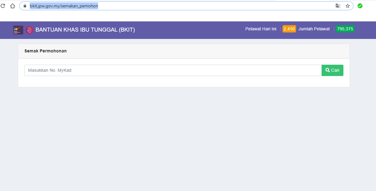 Bantuan Khas Ibu Tunggal (BKIT): Semakan & Bayaran Dari 30 November