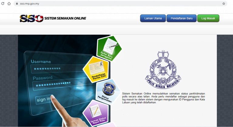 SSO PDRM: Sistem Semakan Saman Polis Online & Status Repot