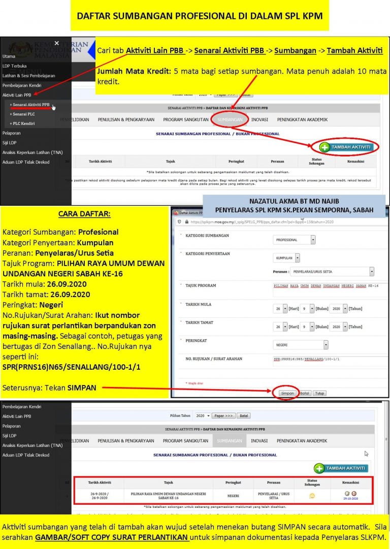 Login SPLKPM: ePembelajaran, QR Code, Pembacaan Buku & Mata Kredit