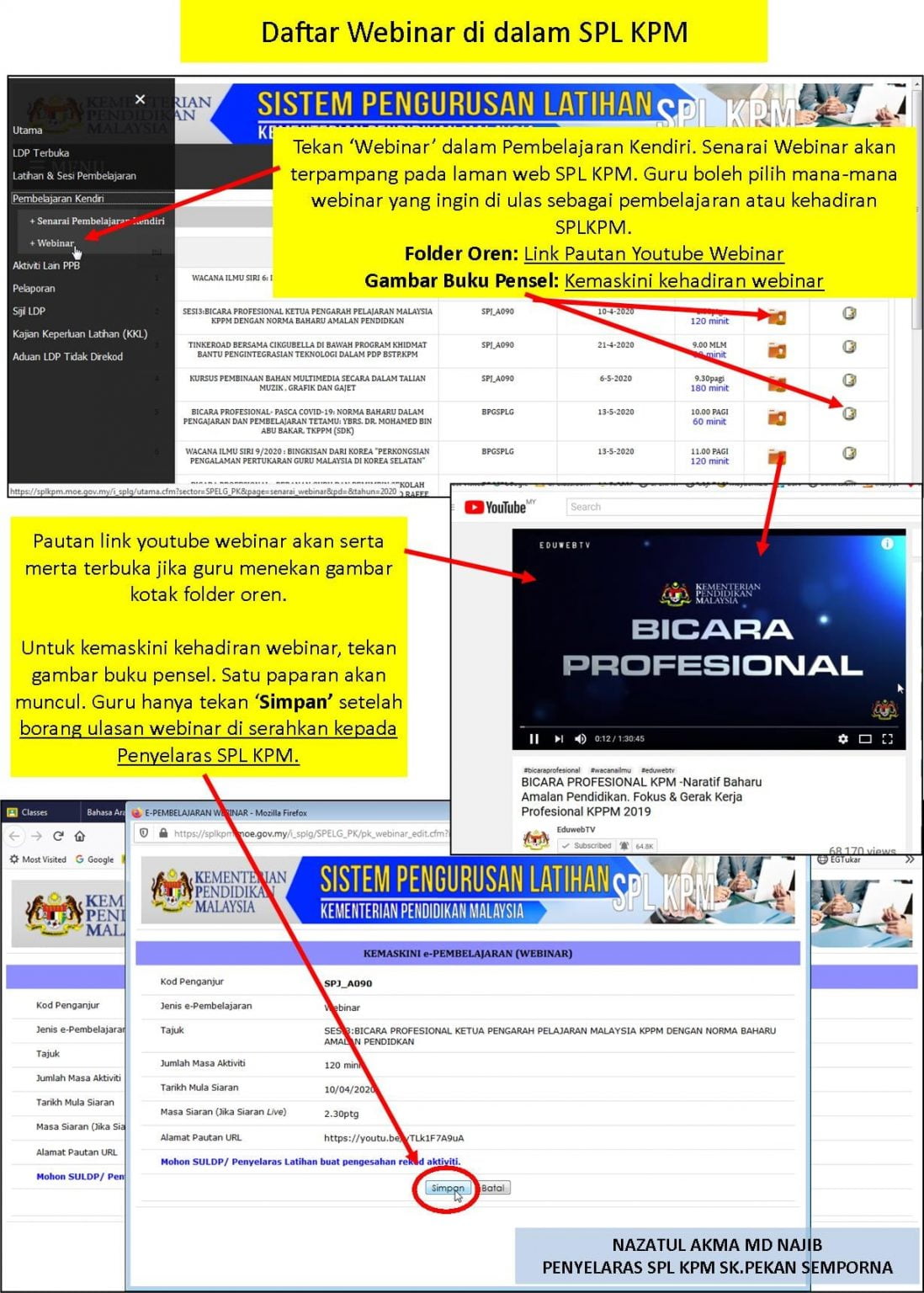 Login SPLKPM: ePembelajaran, QR Code, Pembacaan Buku & Mata Kredit
