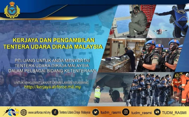 Pengambilan Tentera Udara Diraja Malaysia (TUDM) 2021 / 2022