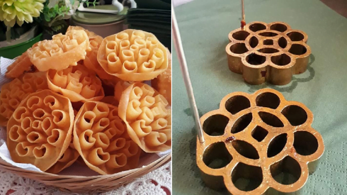 Resepi Kuih Rose Rangup. Hanya Menggunakan Pengisar Sahaja!
