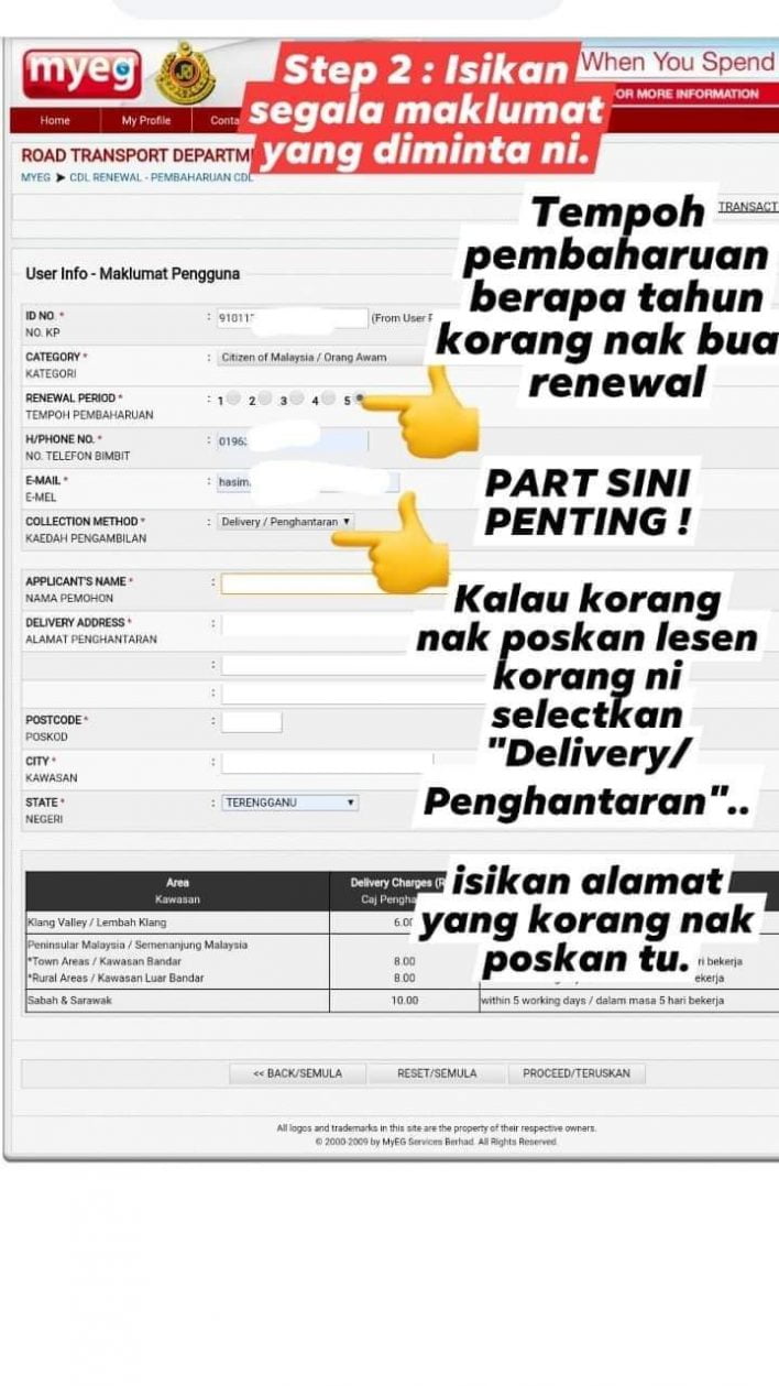 Cara Renew Lesen Memandu Online (MyEG). Terus Sampai Depan Pintu!
