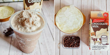 Resepi Air Coklat Cip Berkrim Ala Starbuck. Guna 3 bahan Saja!