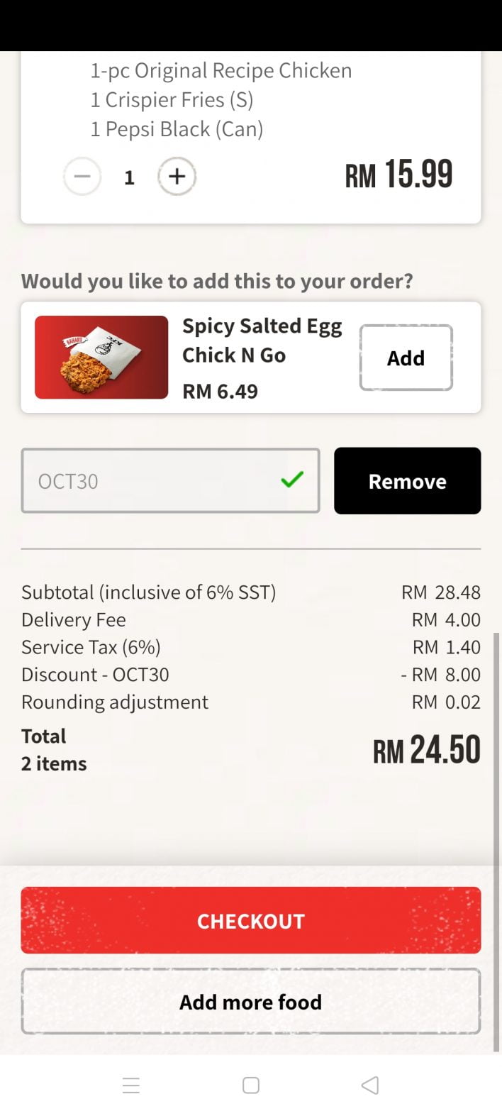 Promo Code KFC Oktober 2021: Cara Tebus Diskaun 30% Melalui Apps