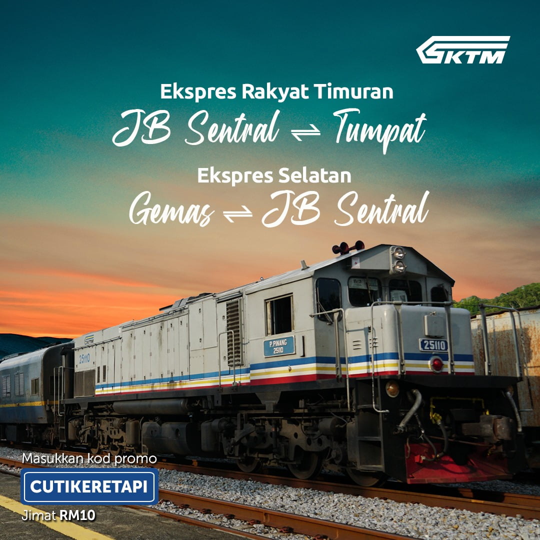 Jualan Tiket ETS Online Dibuka Mulai 12 Oktober (Kod Promo: BOLEHRENTAS)