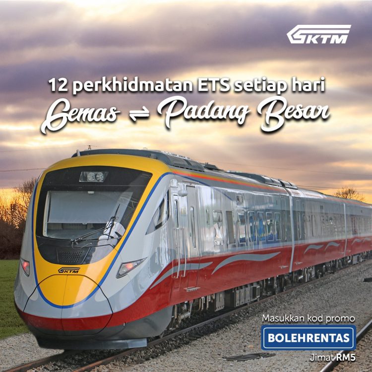 Jualan Tiket ETS Online Dibuka Mulai 12 Oktober (Kod Promo: BOLEHRENTAS)
