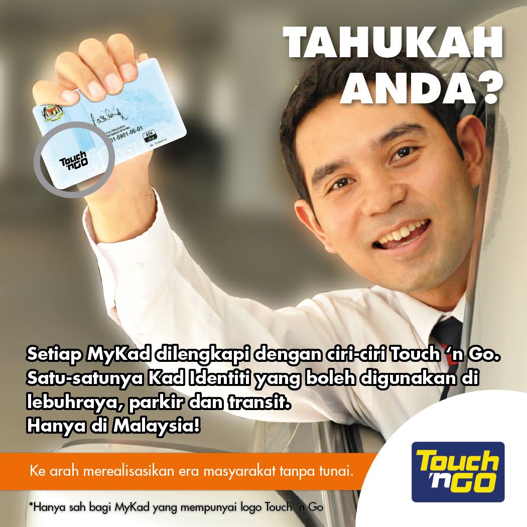 Cara Guna MyKad Untuk Touch N Go (Daftar, Top Up & Check Baki)