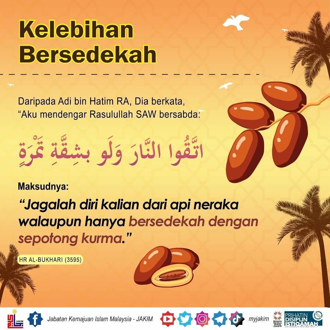 10 Kelebihan Bersedekah Berdasarkan Hadis & Al-Quran - JAKIM