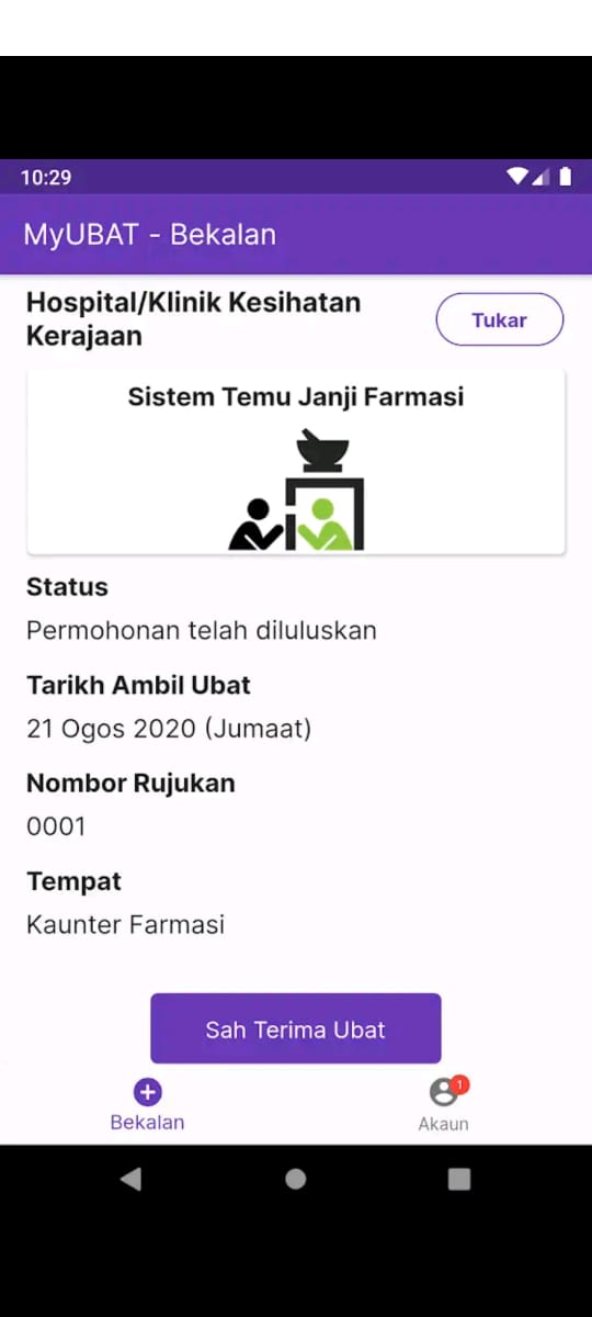 Cara Guna App MyUbat Untuk Temujanji Farmasi & Pos Ubat