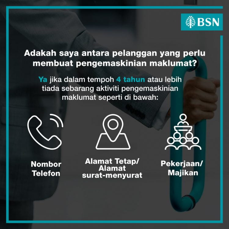 Pelanggan BSN Diminta Kemaskini Maklumat Sebelum 30 Sept 2022