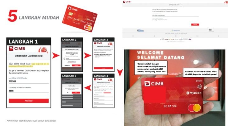 Cara Ganti Kad ATM Debit CIMB Secara Online, 2 Minggu Dapat