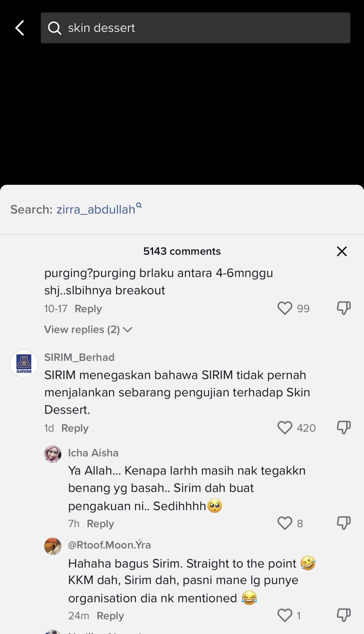 Terjah FB Founder, SIRIM Nafi Jalankan Ujian Terhadap Produk 'Skin Dessert'