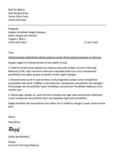 Contoh Surat Rasmi: Format Surat Kerajaan [Muat Turun Template]