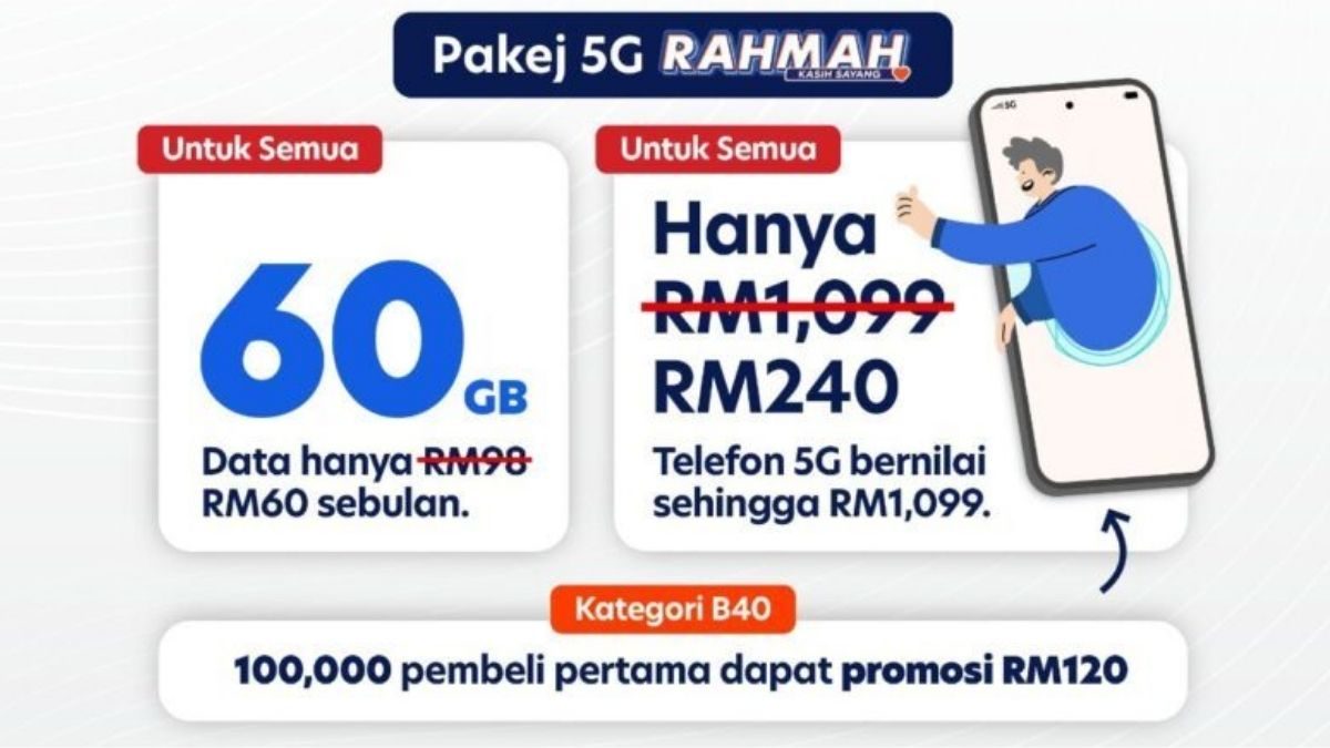 Pakej 5G RAHMAH: Pelan Internet & Promosi Telefon Pintar 5G