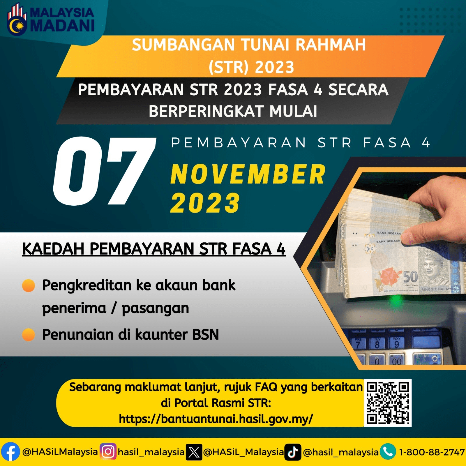 STR Fasa 4: Cara Semakan Status, Jumlah & Tarikh Bayaran